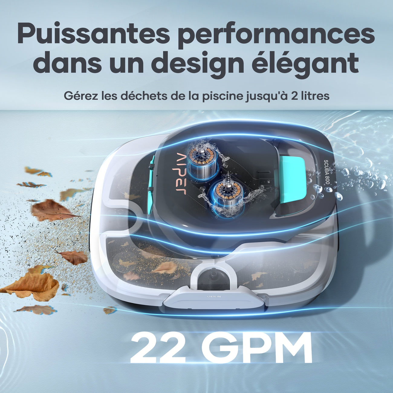 Aiper Scuba 800 Robot Nettoyeur de Piscine