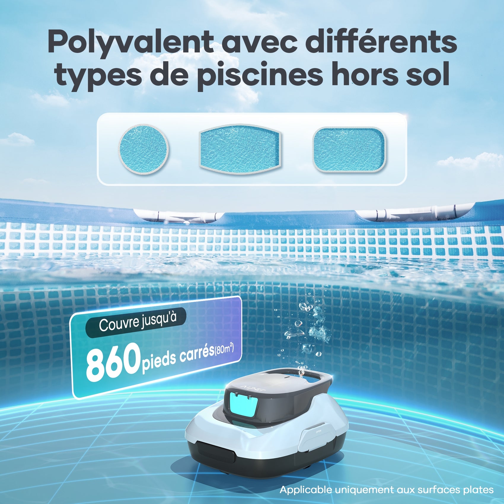 Aiper Scuba 800 Robot Nettoyeur de Piscine