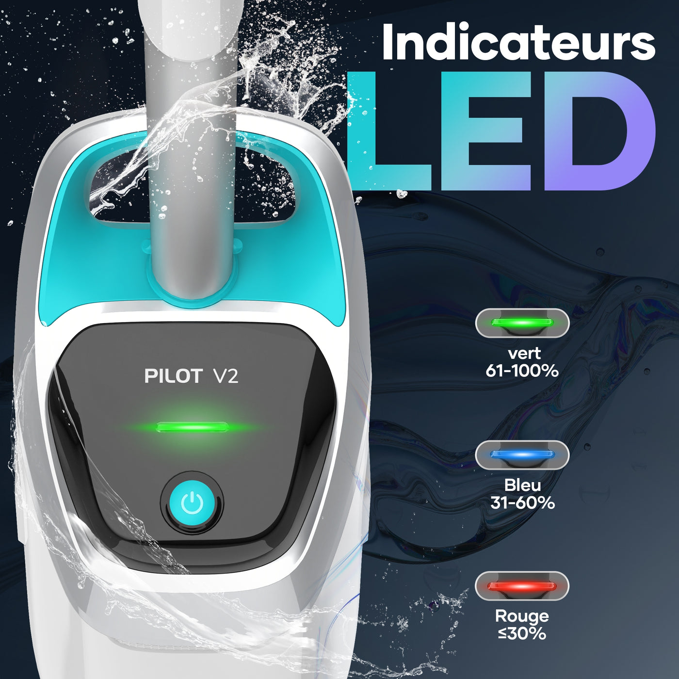 Aiper Pilot V2 Aspirateur de Piscine Portable Rechargeable